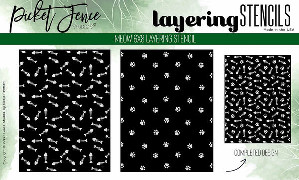 Meow Layering Stencil Set* – Bumbleberry Papercrafts Ltd