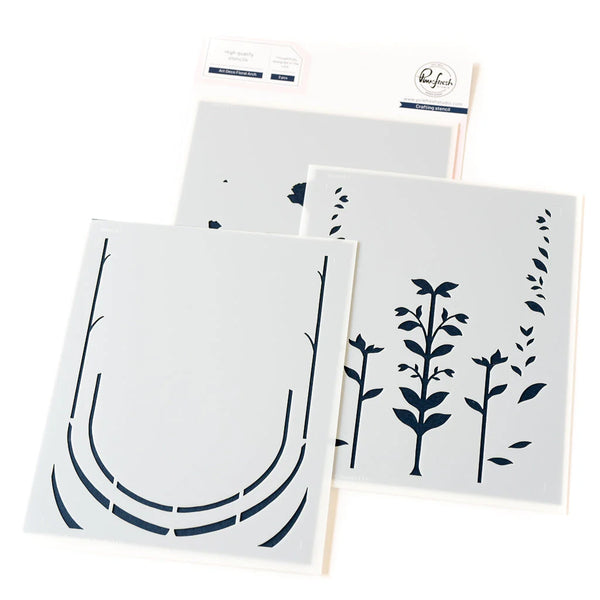 Art Deco Floral Arch stencil – Bumbleberry Papercrafts Ltd