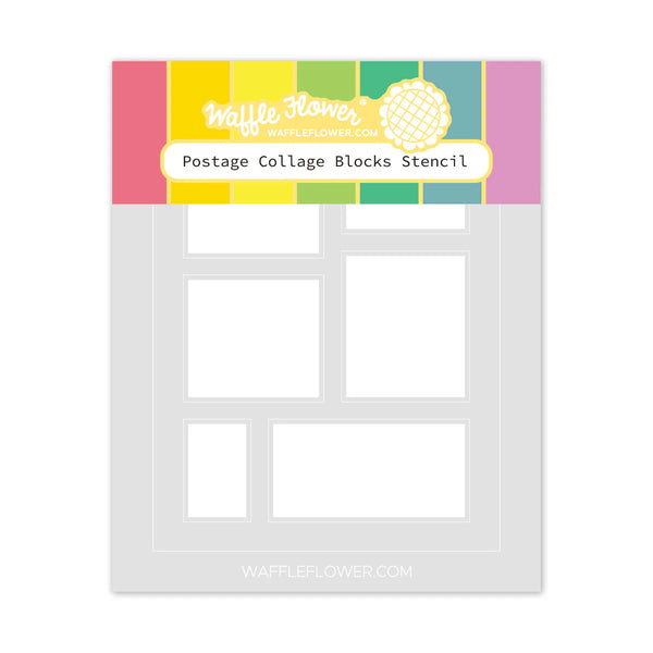Postage Collage Blocks Stencil – Bumbleberry Papercrafts Ltd