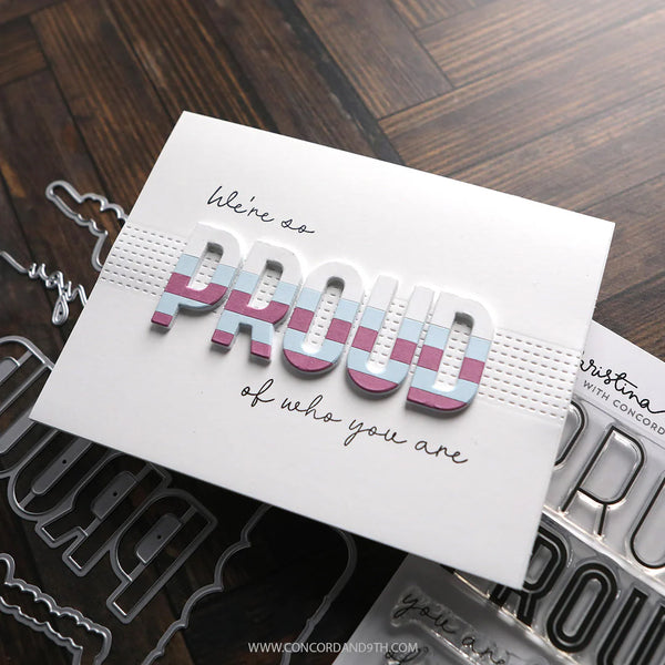Proud Words Stamp Set (4 x 6) – Bumbleberry Papercrafts Ltd