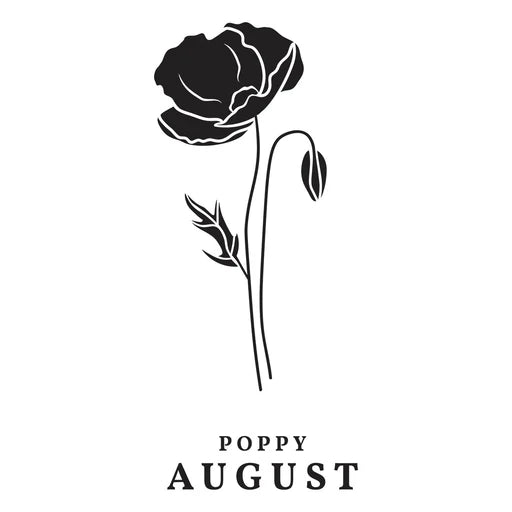 August Poppy Press Plates from the Florals Through the Year Collection ...