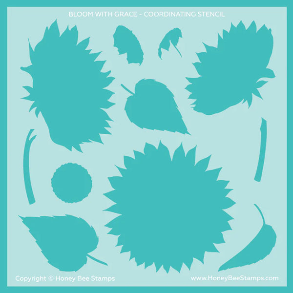 Bloom With Grace - Coordinating Stencil – Bumbleberry Papercrafts Ltd