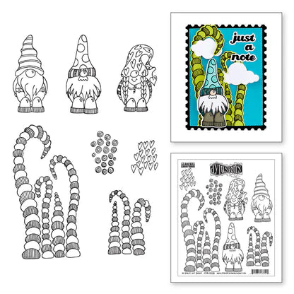 No Place Like Gnome Cling Stamps from Stamps & Dies by Dyan Reaveley ...