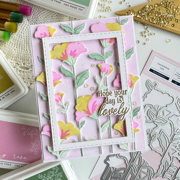 Rising Wildflowers Stencil – Bumbleberry Papercrafts Ltd