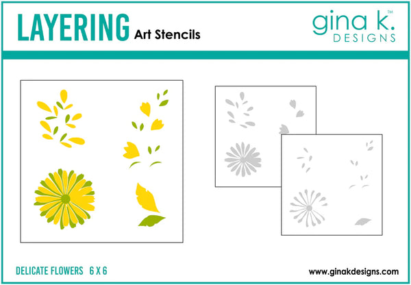 Delicate Flowers Stencils – Bumbleberry Papercrafts Ltd
