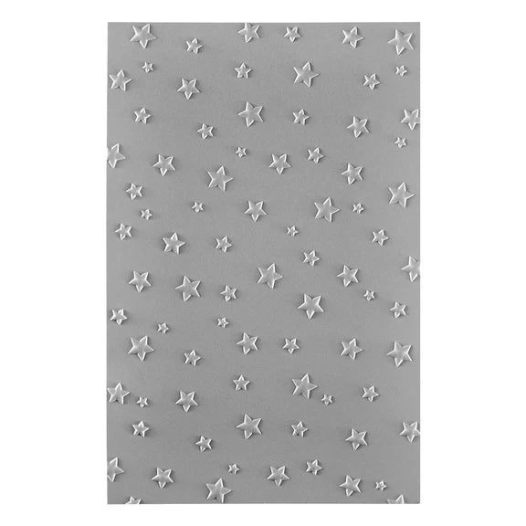 Wishing and Falling Stars 3D Embossing Folder and BetterPress Bundle f ...