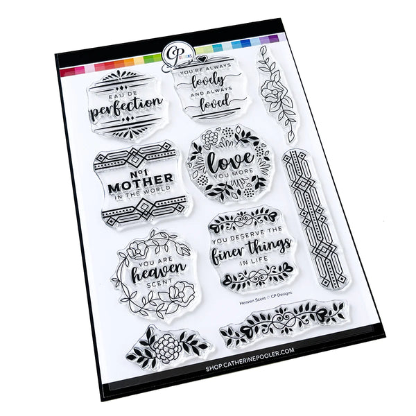 Heaven Scent Label Stamp Set 6x8 – Bumbleberry Papercrafts Ltd