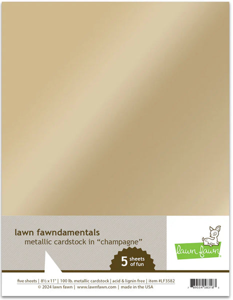 Metallic Cardstock - Champagne – Bumbleberry Papercrafts Ltd