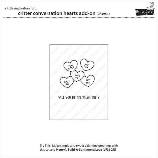 Critter Conversation Hearts Add-On – Bumbleberry Papercrafts Ltd