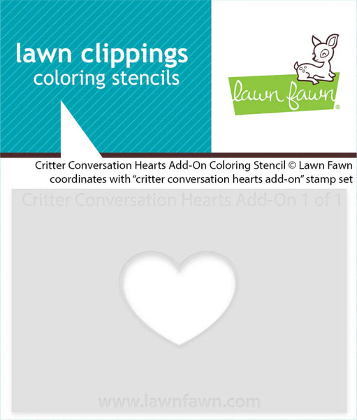 Critter Conversation Hearts Add-On Coloring Stencil – Bumbleberry ...