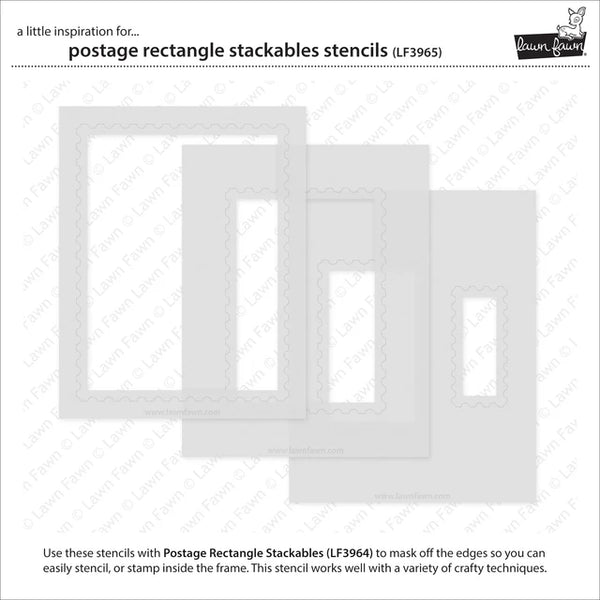Postage Rectangle Stackables Stencils – Bumbleberry Papercrafts Ltd