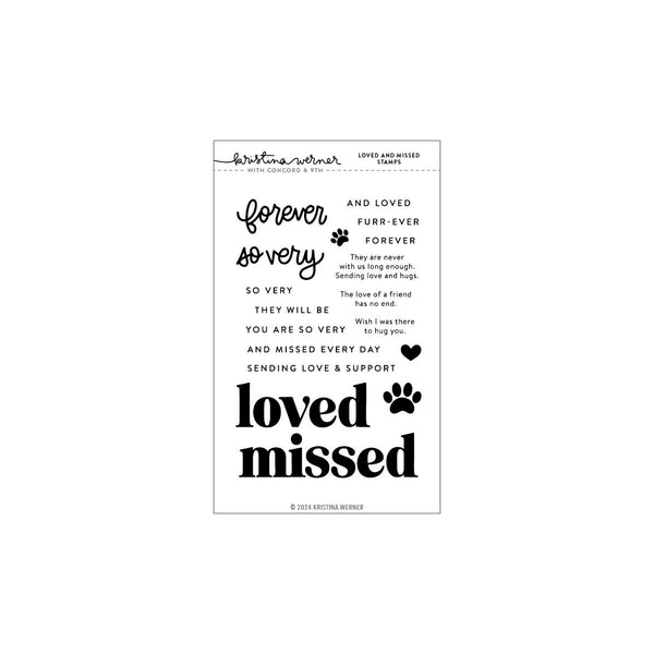 Loved and Missed Stamp Set (4 x 6) – Bumbleberry Papercrafts Ltd