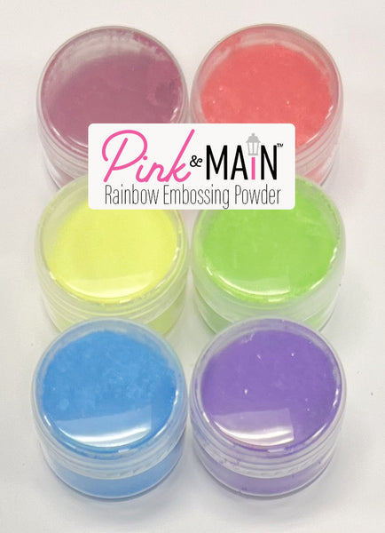 Rainbow Embossing Powder Sample Pack – Bumbleberry Papercrafts Ltd