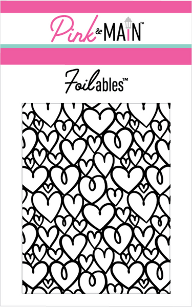 Loopy Hearts Panel Foilables – Bumbleberry Papercrafts Ltd