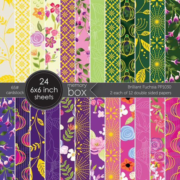 Brilliant Fuchsia 6x6 pack – Bumbleberry Papercrafts Ltd