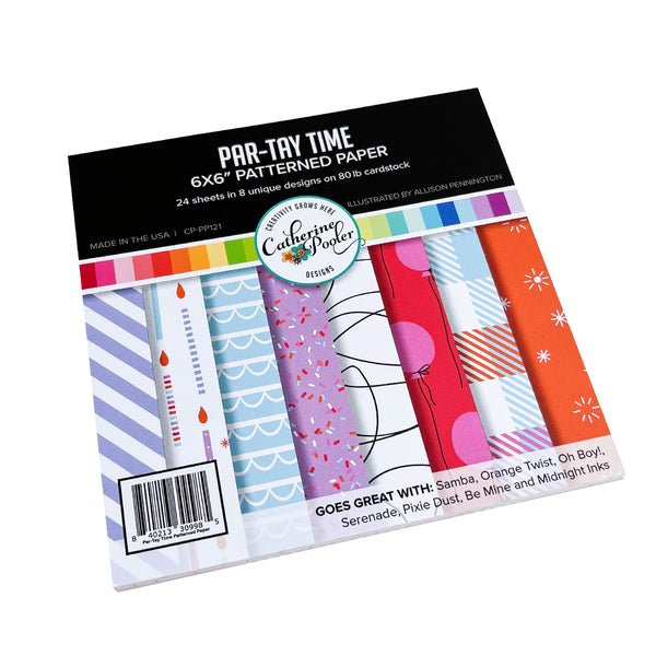 Par-Tay Time Patterned Paper – Bumbleberry Papercrafts Ltd