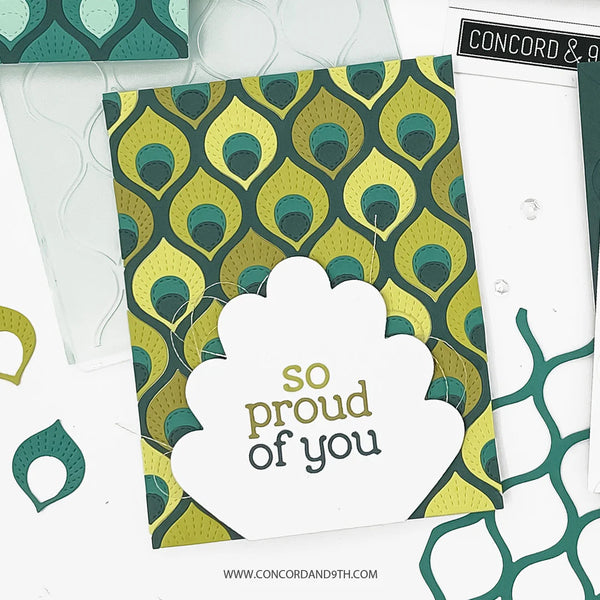Patterned Peacock Embossing Folder (4.75 x 6) – Bumbleberry Papercrafts Ltd