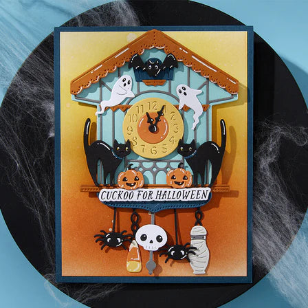 Halloween Tick Tock Etched Dies from the Cuckoo Cottage Collection ...