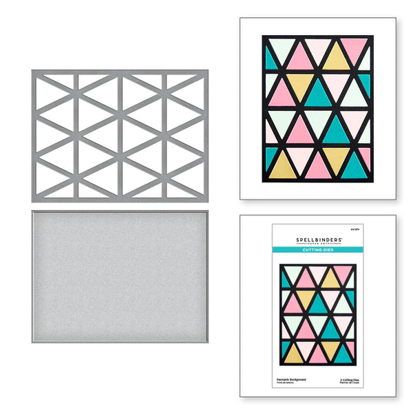 Pennants Background Etched Dies – Bumbleberry Papercrafts Ltd