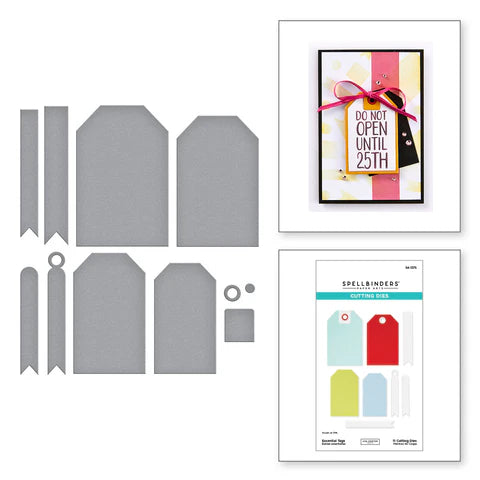 Essential Tags Etched Dies from the Essential Holiday Collection by Li ...