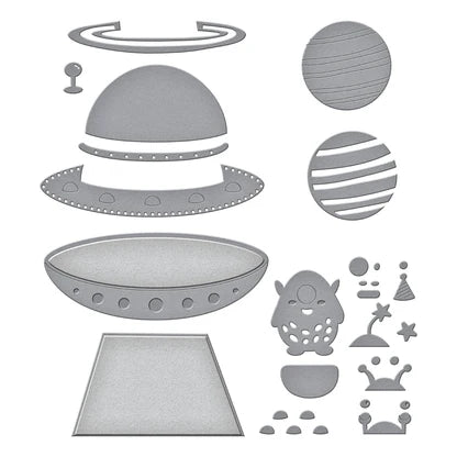 UFO Friend Etched Dies from the Simon's Space Adventure Collection by ...
