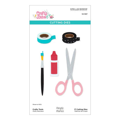 Crafty Tools Etched Dies from the Crafty Babe Collection with Simple S ...