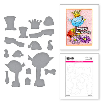 Robin Couture Etched Dies for Coordinating Stamp Set by Dyan Reaveley ...