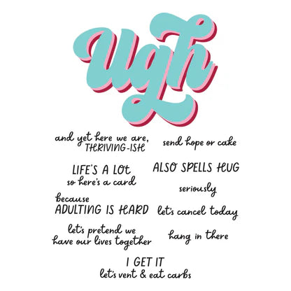 Ugh Clear Stamp & Die Set – Bumbleberry Papercrafts Ltd