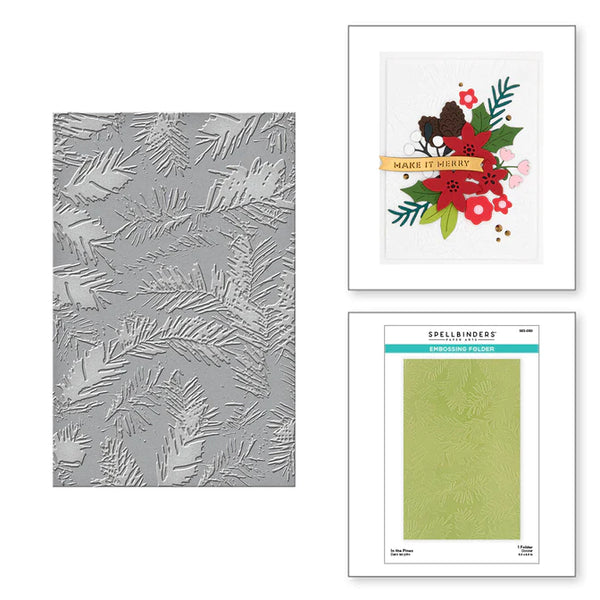 In the Pines Embossing Folder from the Make It Merry Collection ...