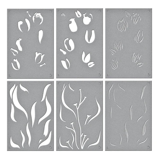 Twirling Tulips 3D Embossing Folder from the Tulip Garden Collection b ...
