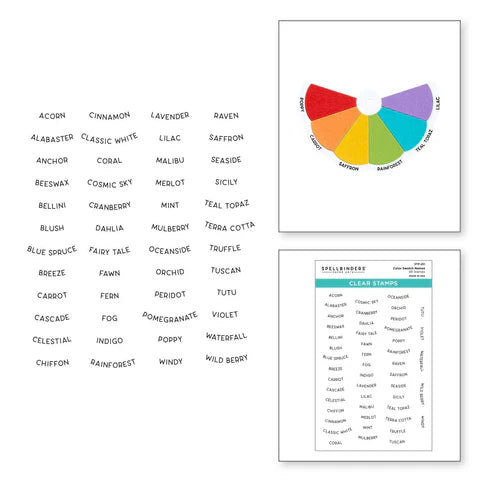 Color Swatch Names Clear Stamp Set from the ColorWheel Swatch Party Co ...