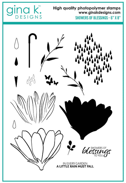 Showers of Blessing Stamp Set – Bumbleberry Papercrafts Ltd