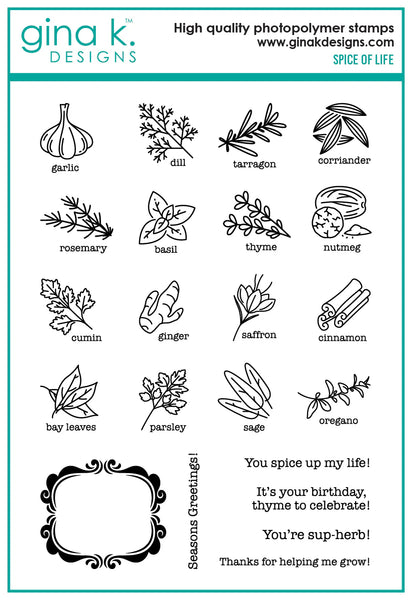 Spice of Life Stamp Set – Bumbleberry Papercrafts Ltd