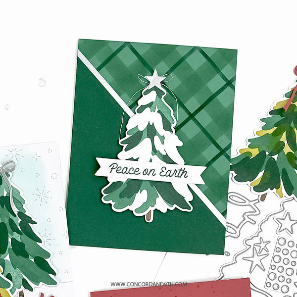 Triple-step Evergreen Stamp Set (4 x 8) – Bumbleberry Papercrafts Ltd