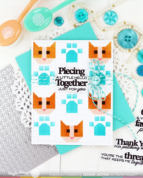 Patchwork Cat Stencil – Bumbleberry Papercrafts Ltd
