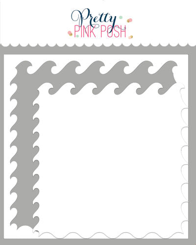 Waves Edges Stencil – Bumbleberry Papercrafts Ltd
