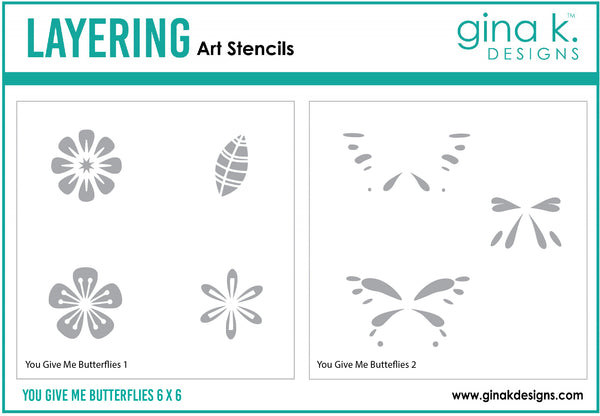 You Give Me Buterflies Layering Stencil – Bumbleberry Papercrafts Ltd