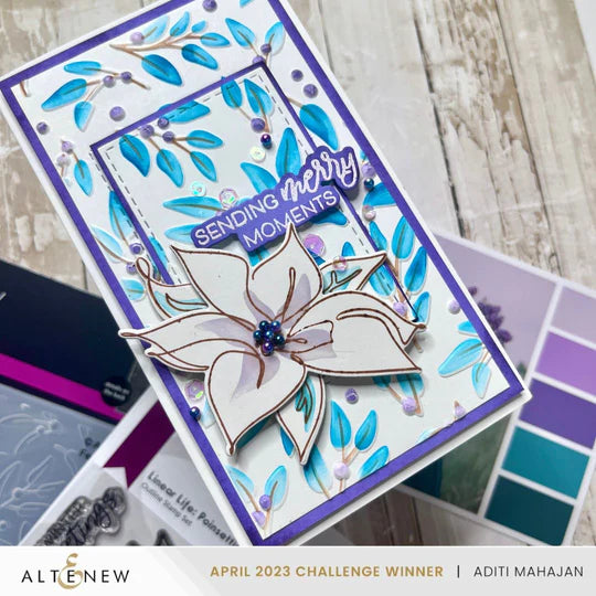 Linear Life: Poinsettias Stencil – Bumbleberry Papercrafts Ltd