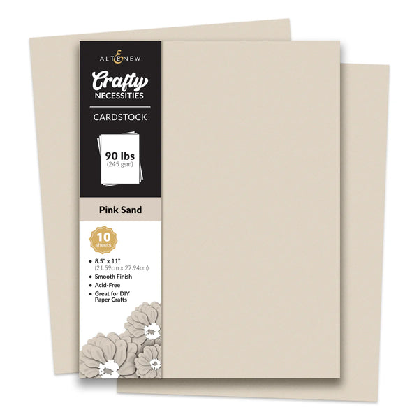 Crafty Necessities: Pink Sand Cardstock (10 sheets/set) – Bumbleberry ...