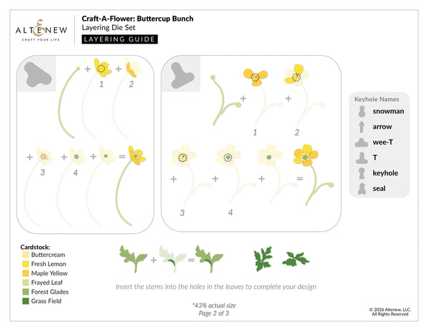 Craft-A-Flower: Buttercup Bunch Layering Die Set – Bumbleberry ...
