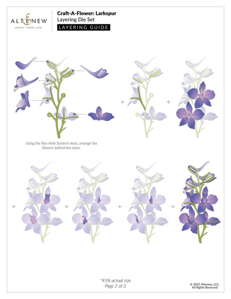 Craft-A-Flower: Larkspur Layering Die Set – Bumbleberry Papercrafts Ltd