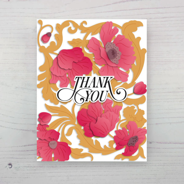 Ornamental Poppies Layering Die Set – Bumbleberry Papercrafts Ltd