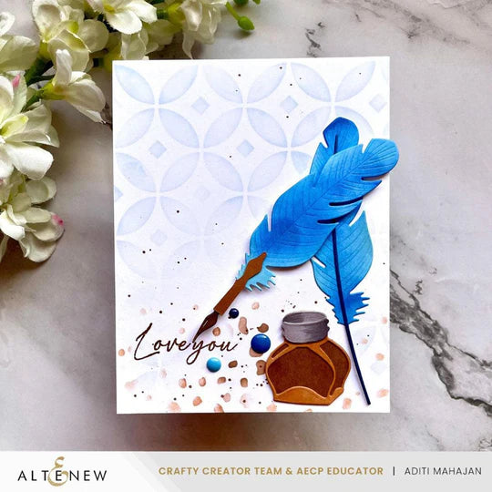 Quill & Inkwell Layering Die Set – Bumbleberry Papercrafts Ltd