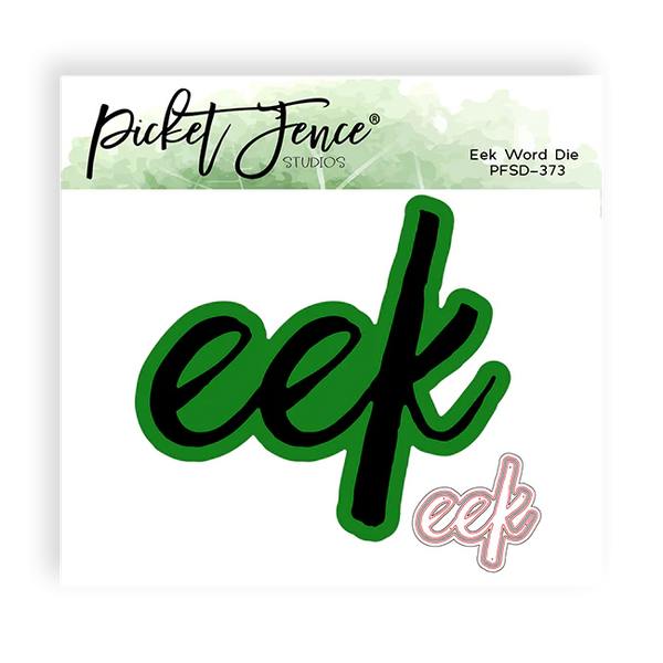 Eek Word Die 4 x 6 (Die size 2.71 x 2.5)* – Bumbleberry Papercrafts Ltd