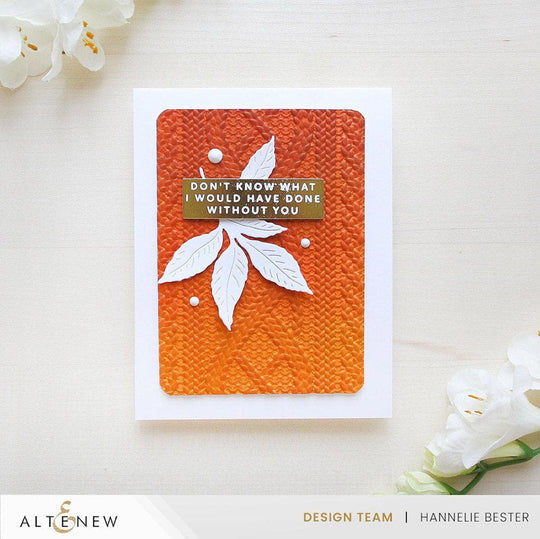 Cozy Sweater 3D Embossing Folder – Bumbleberry Papercrafts Ltd