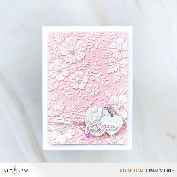 Piped Floral Lace 3D Embossing Folder – Bumbleberry Papercrafts Ltd