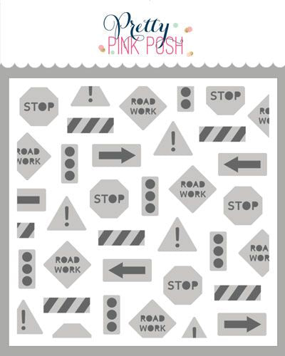 Layered Street Signs Stencil (2 Lyr) – Bumbleberry Papercrafts Ltd