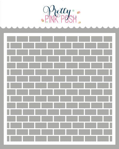 Brick Background Stencil – Bumbleberry Papercrafts Ltd