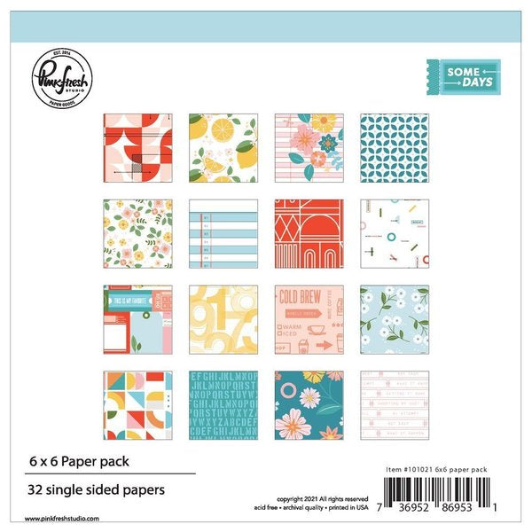 Some days: 6x6 paper pack – Bumbleberry Papercrafts Ltd
