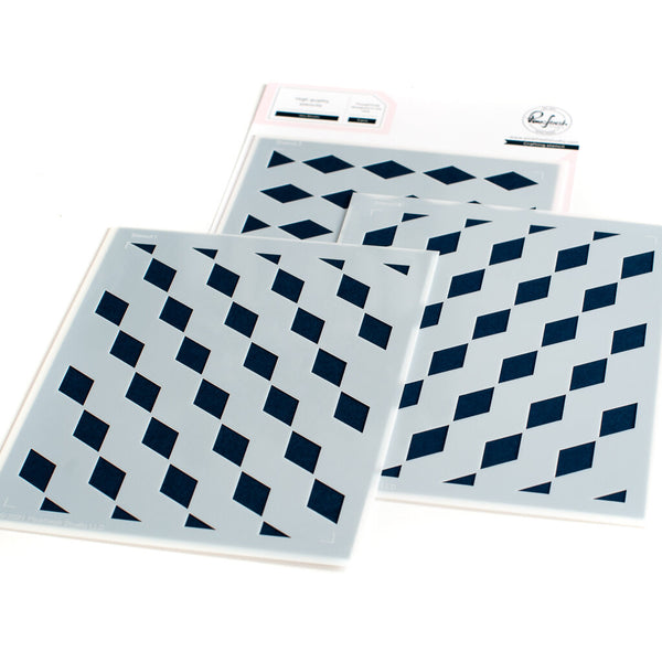 Geo Blocks Layering Stencils – Bumbleberry Papercrafts Ltd